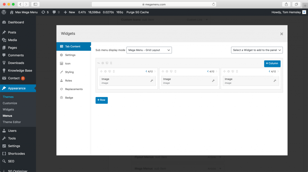 Tabbed Mega Menu – Max Mega Menu