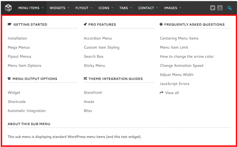 Menu Styling - Getting Started Guide – Max Mega Menu