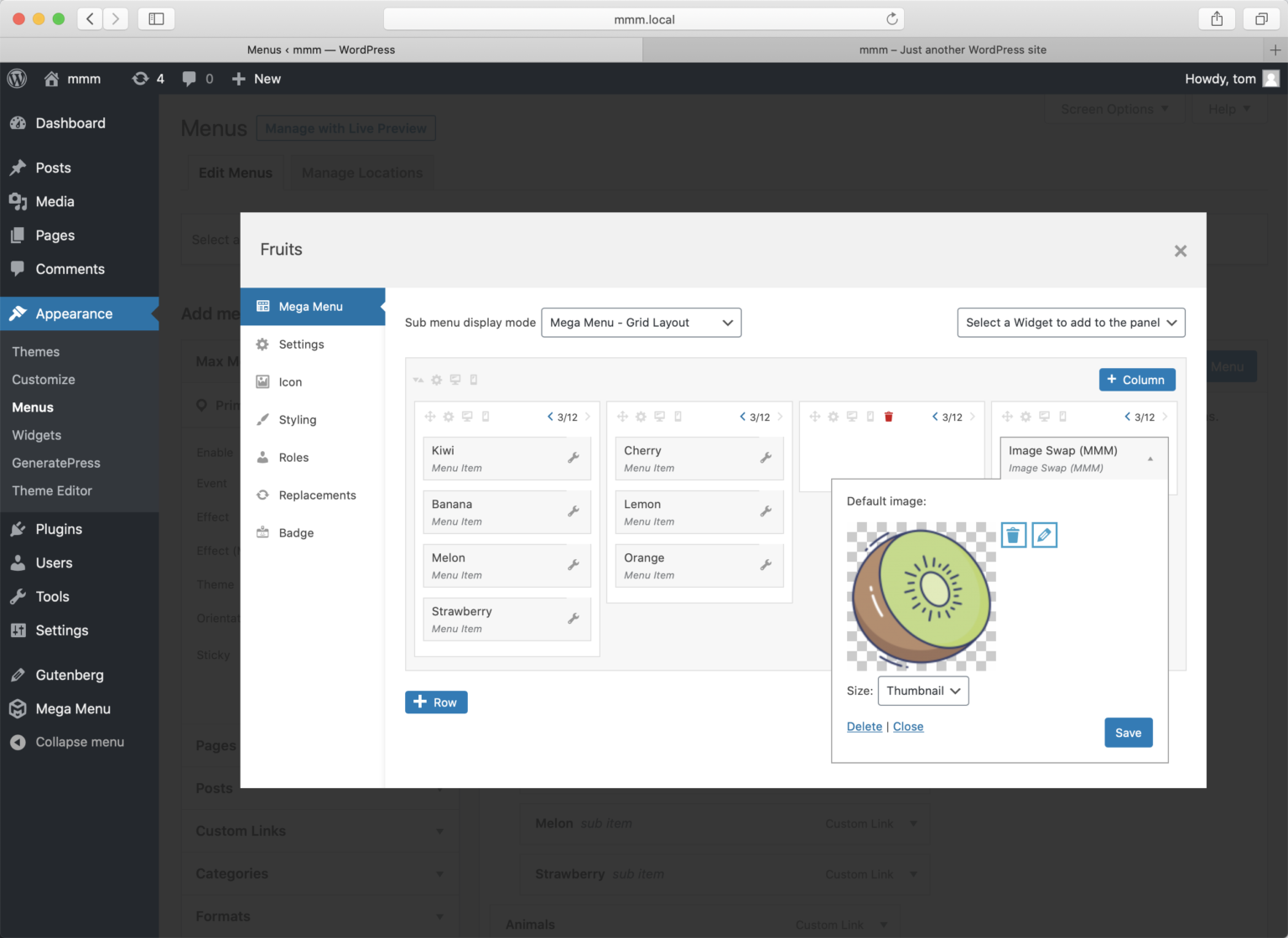 Image Swap – Max Mega Menu