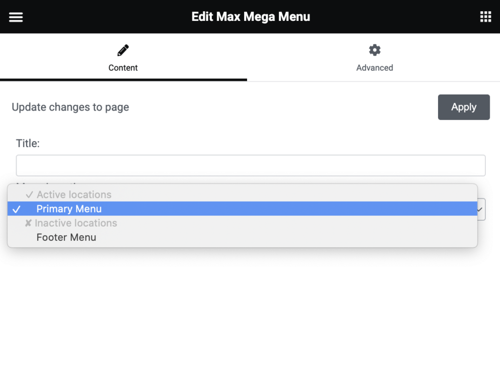 Elementor – Max Mega Menu